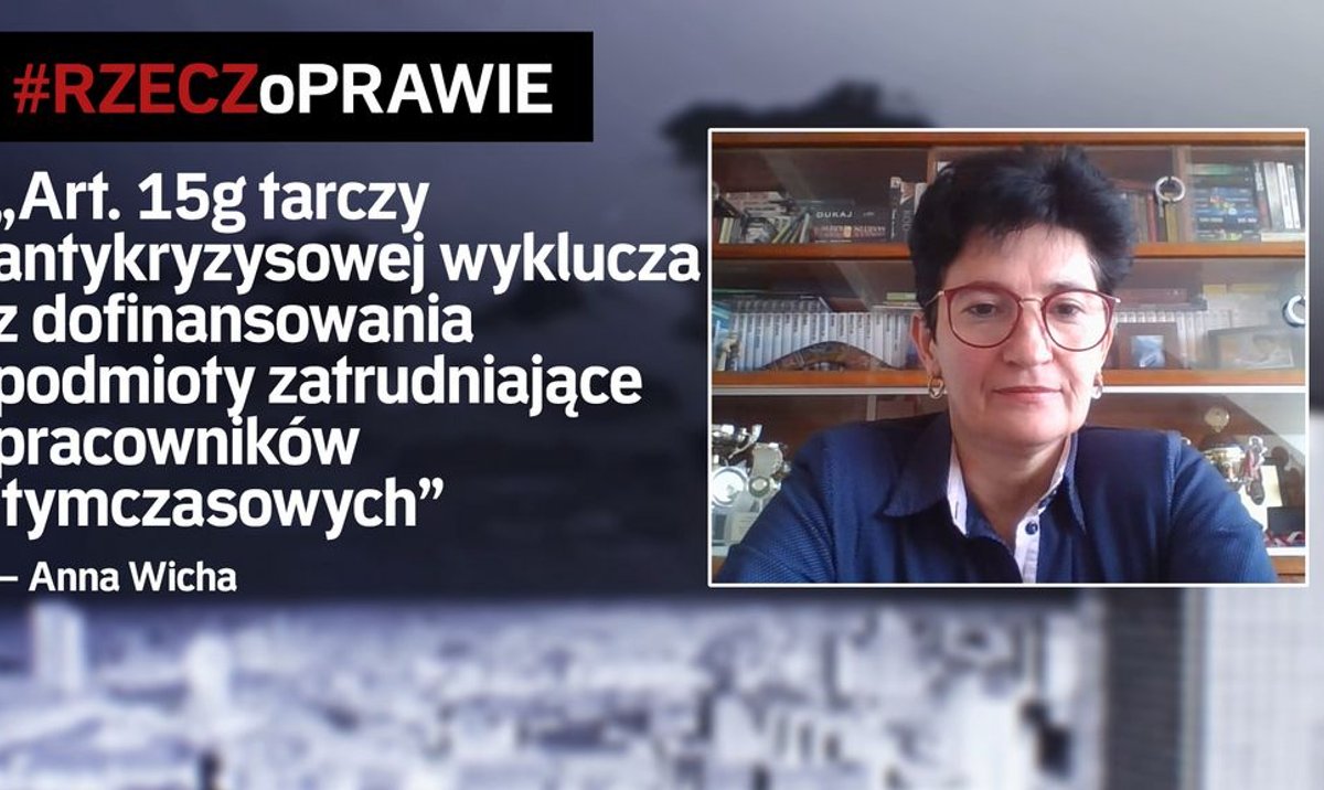 Anna Wicha: Ktoś zapomniał o sektorze pracowników tymczasowych - rp.pl