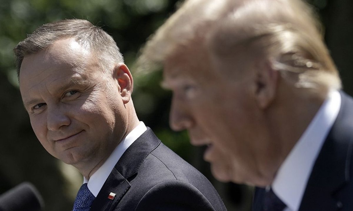 Zdjęcie Dudy i Trumpa w liście przestrzegającym przed autorytaryzmem - rp.pl