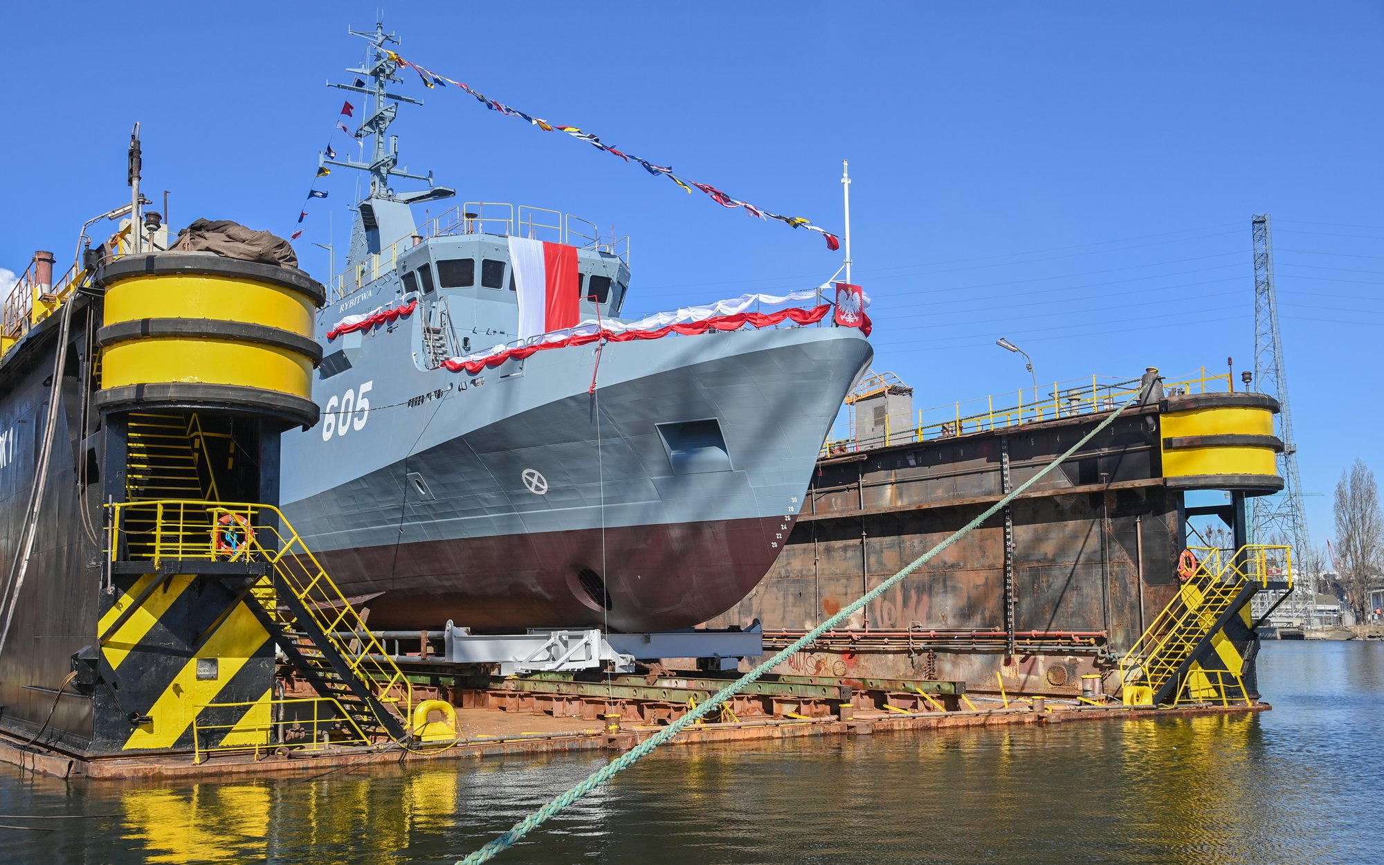 Kolejny niszczyciel min - ORP Rybitwa - został zwodowany. Do służby ...