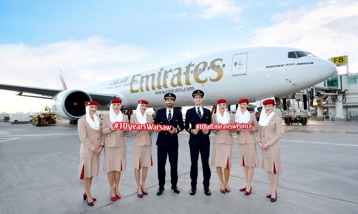 Emirates świętują jubileusz w Polsce. 1,6 miliona pasażerów w 10 lat ...
