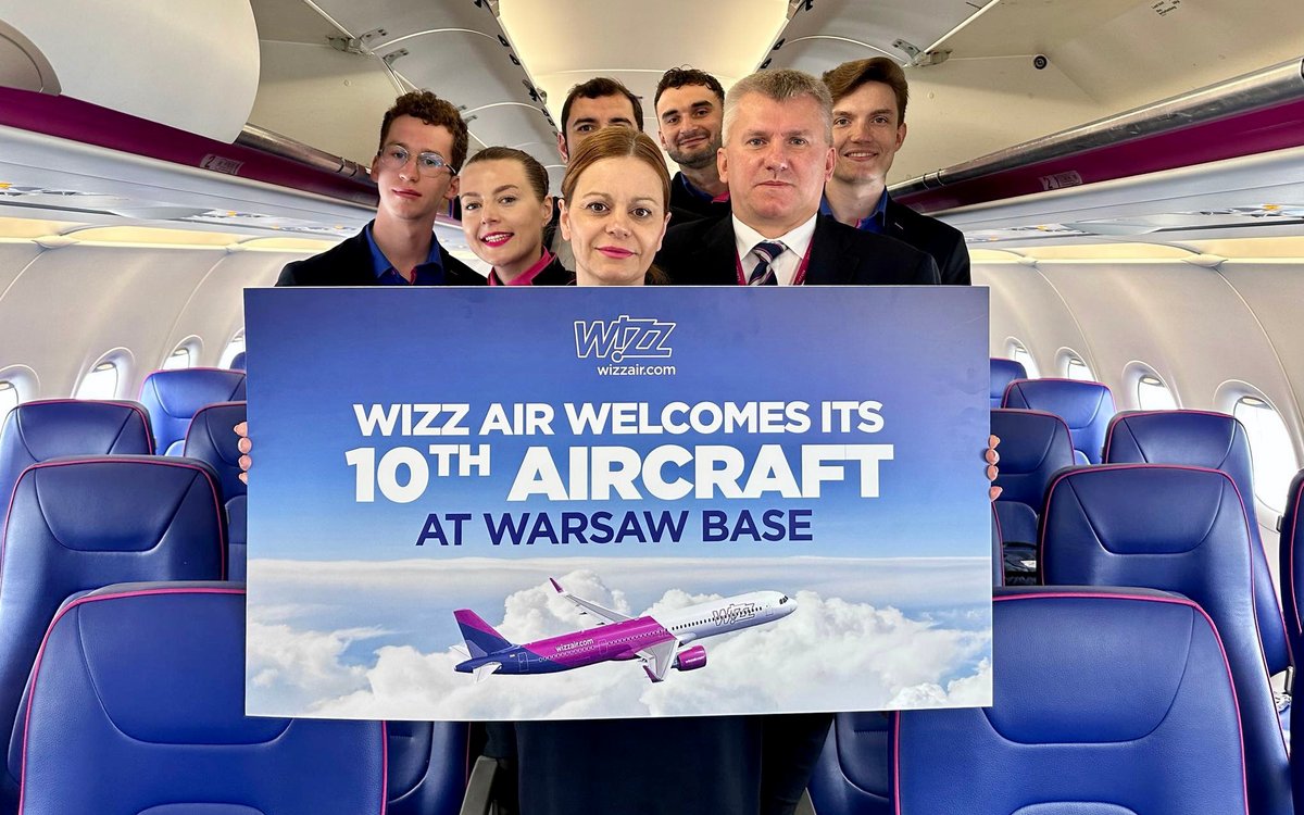 Wizz Air dodał dziesiątego airbusa do bazy w Warszawie - rp.pl