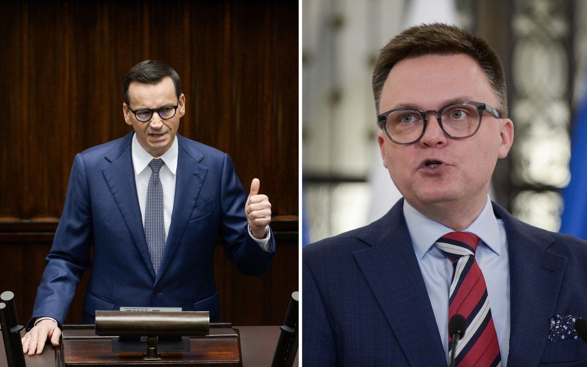 Sejm: Szymon Hołownia kontra Mateusz Morawiecki. Poszło o projekty PiS - rp.pl