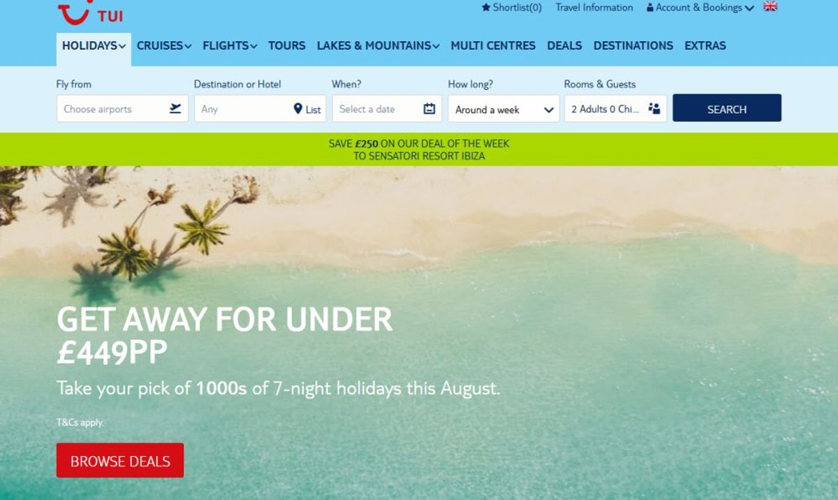 Wakacje najlepiej kupuje się przez stronę TUI - rp.pl