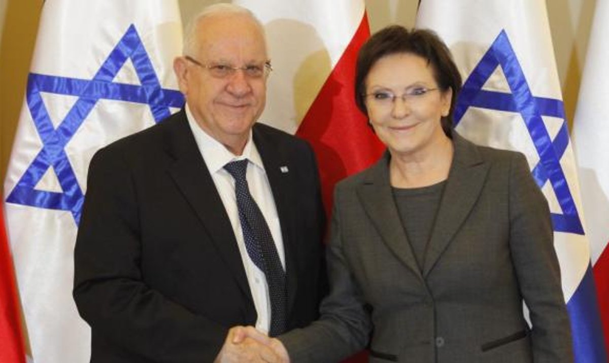 Premier oraz marszałkowie Sejmu i Senatu spotkali się z prezydentem Izraela - rp.pl