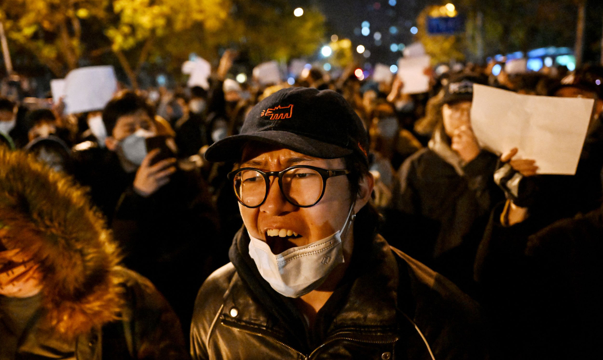 Protesty w Chinach przeciw polityce Protesty w Chinach przeciw polityce