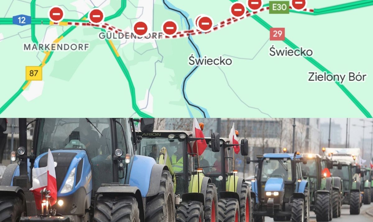 Rolnicy na A2 zakończą protest o godzinie 13:00. Ostrzegają, że mogą ...