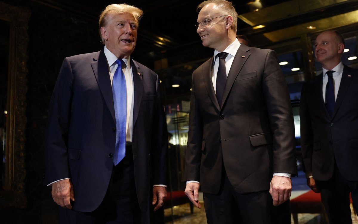 Andrzej Duda spotkał się z Donaldem Trumpem na kolacji. O czym mieli ...