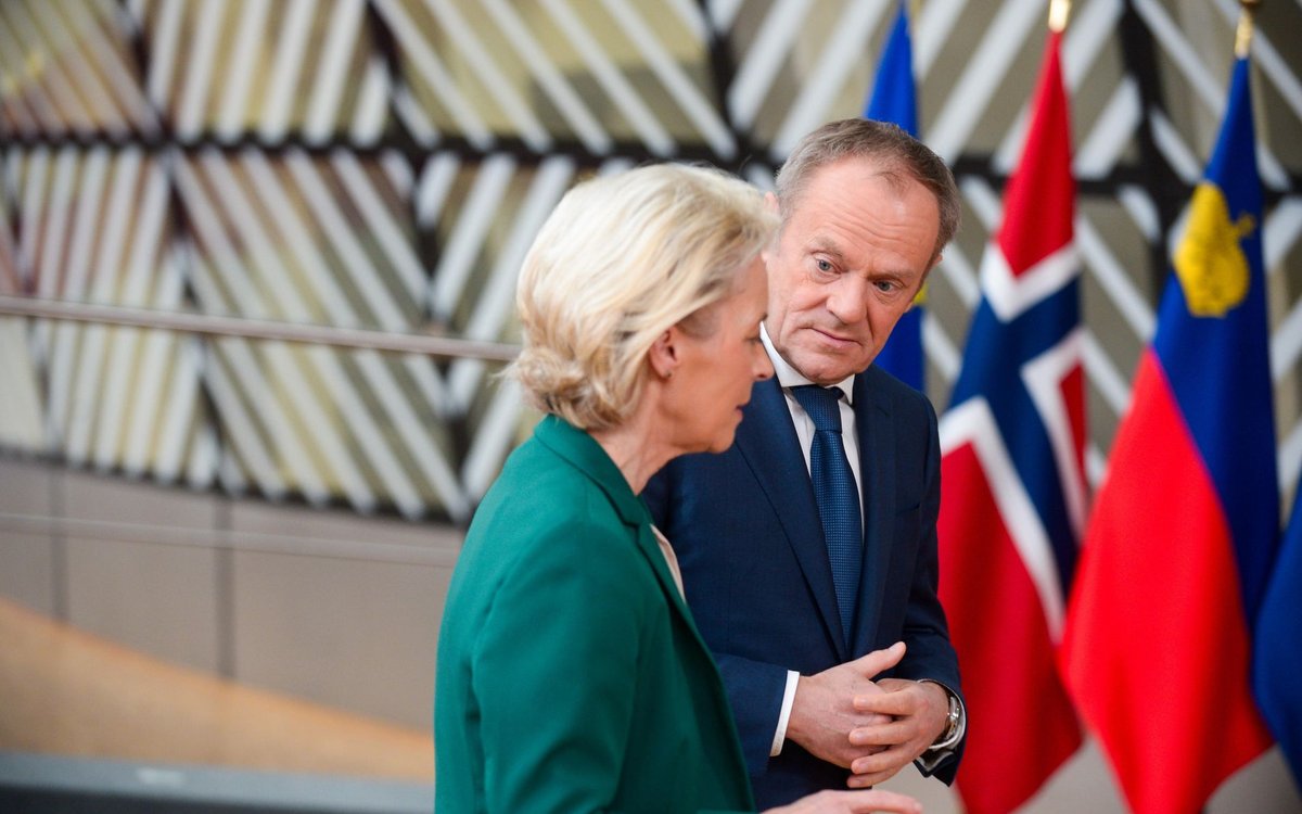 Donald Tusk wyraża poparcie dla Ursuli von der Leyen jako kandydatki na ...