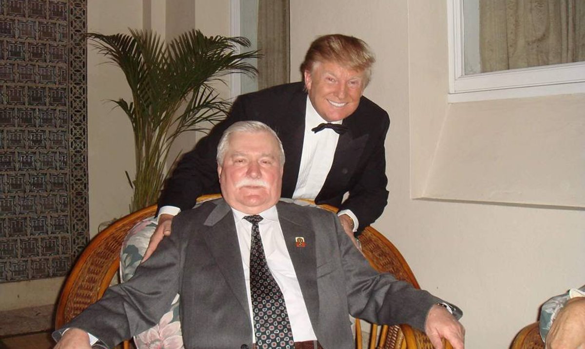 Wałęsa chwali się zdjęciem z Trumpem - rp.pl