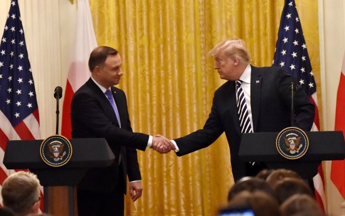 Donald Trump i Andrzej Duda podpisali wspólną deklarację o partnerstwie ...